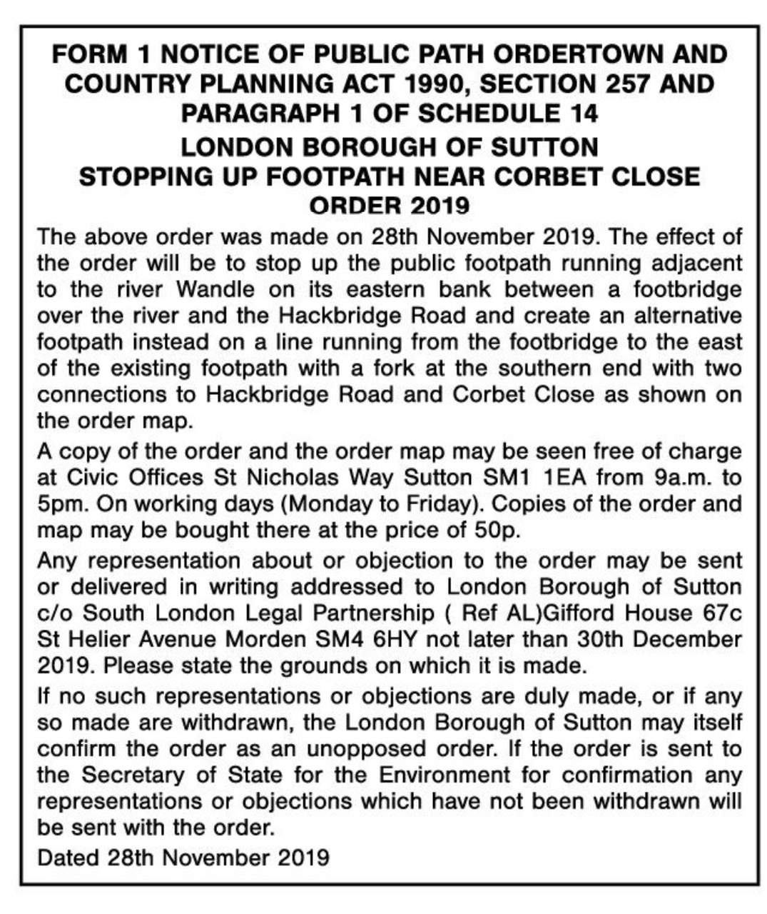 Changes to Wandle Trail path – Hackbridge & Beddington Corner ...