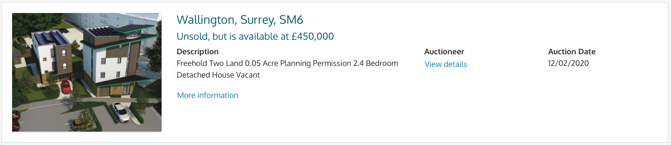 Old Cadet Site remains unsold after auction – Hackbridge & Beddington ...